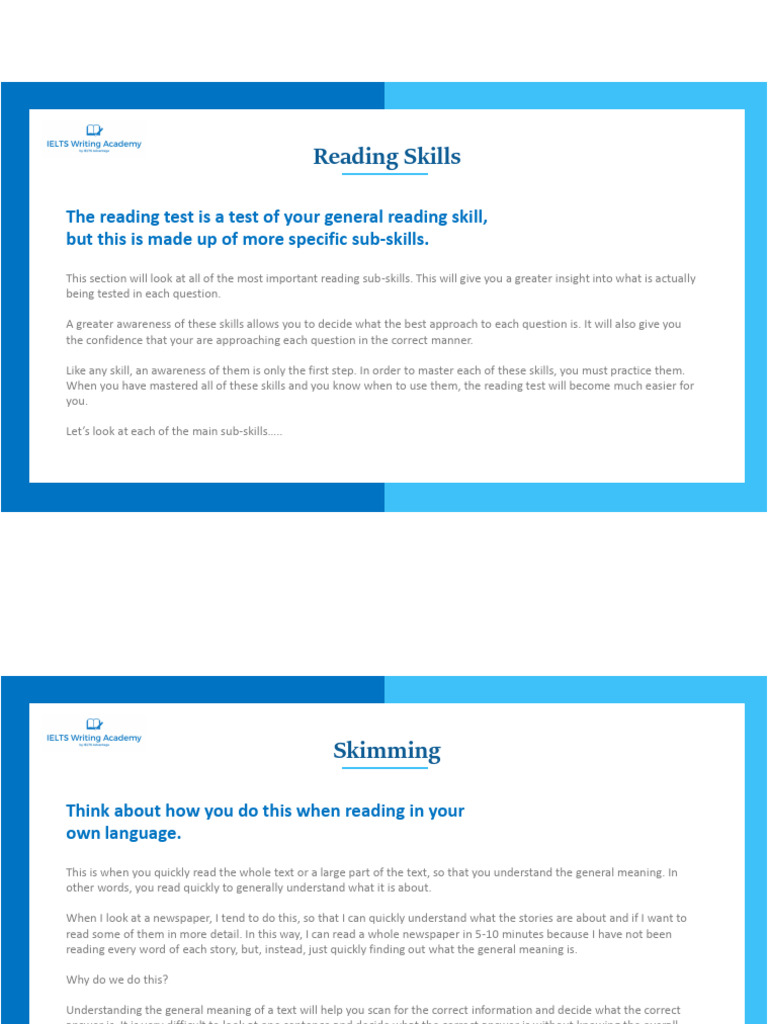 READING TIPS | PDF | Vocabulary | Speed Reading