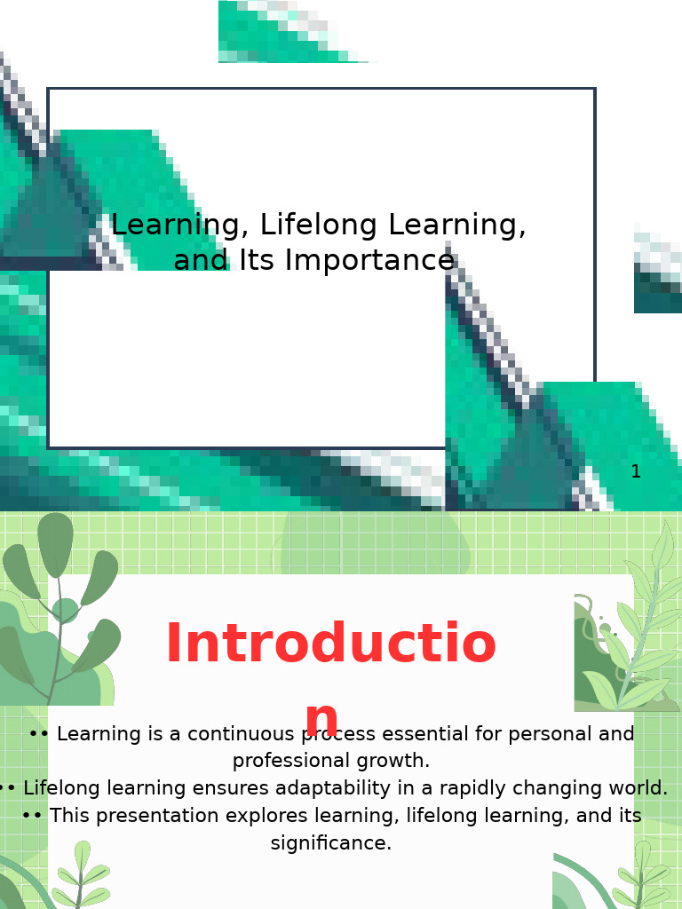 Lifelong Learning | PDF | Learning | Behavior Modification