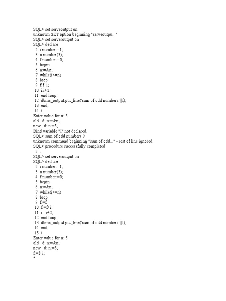 Control Statment Pdf Pl Sql Data Management Software