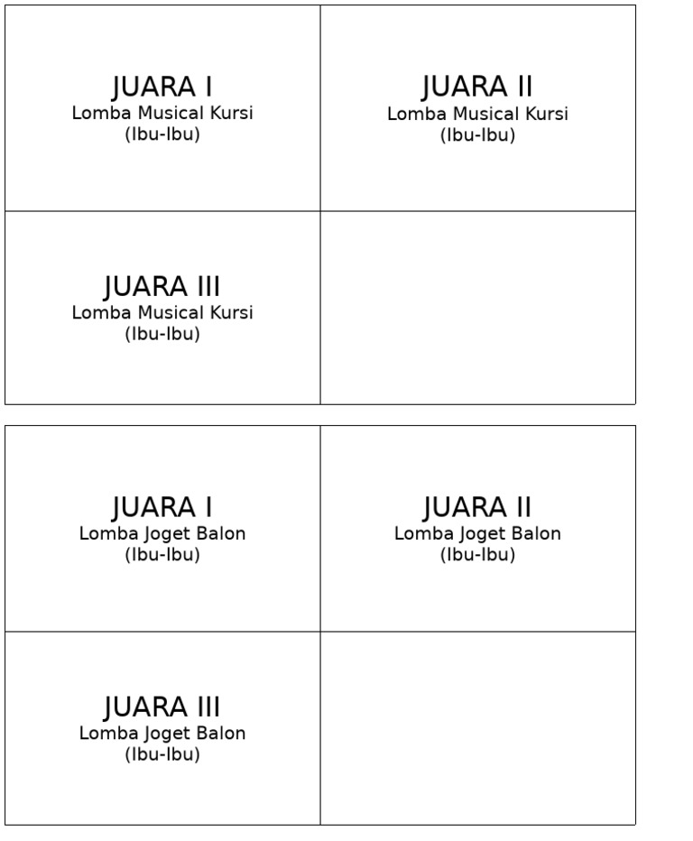 Juara I | PDF