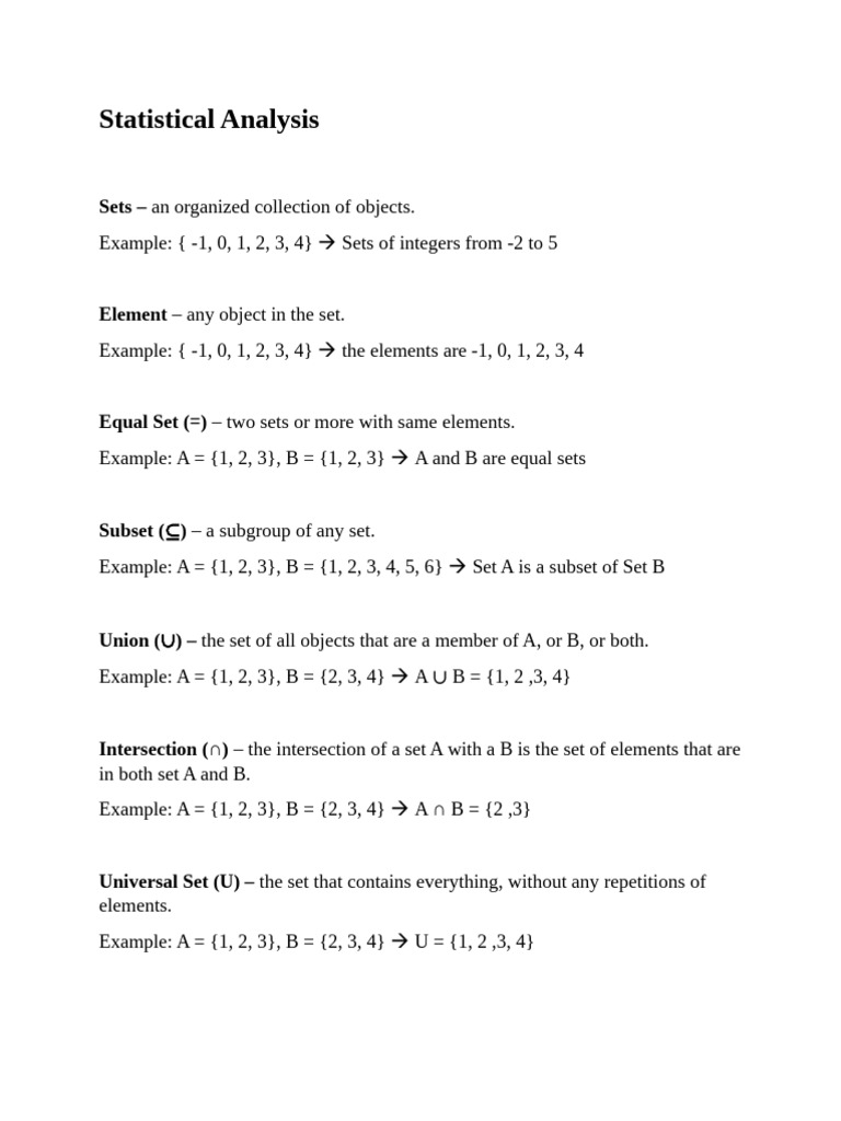 1st Lesson (STATS) | PDF