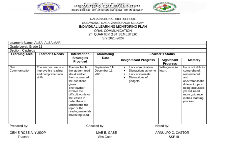 ILMP 2ND | PDF | Reading Comprehension | Cognition