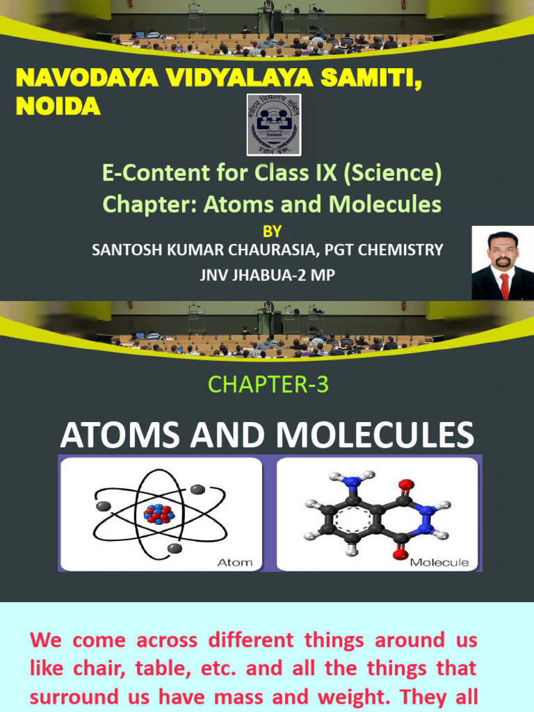 Ch 3 Atoms and Molecules 1.pptx | PDF | Ion | Molecules