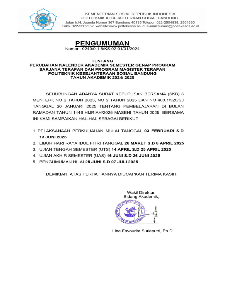 PENGUMUMAN LIBUR KULIAH.pdf-20250205104217 | PDF