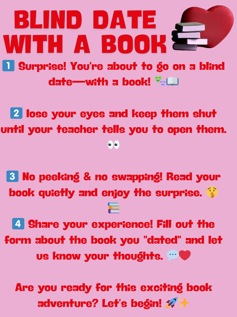 Blind Date with a Book Activity | PDF