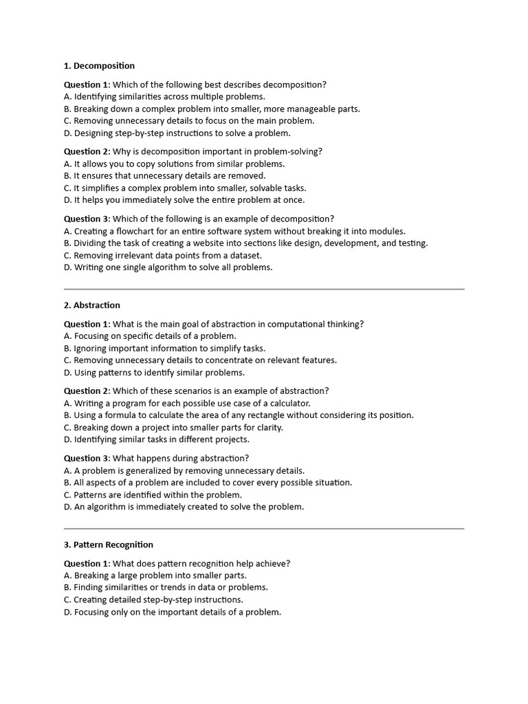 Decomposition and Abstraction in Problem Solving | PDF | Algorithms ...