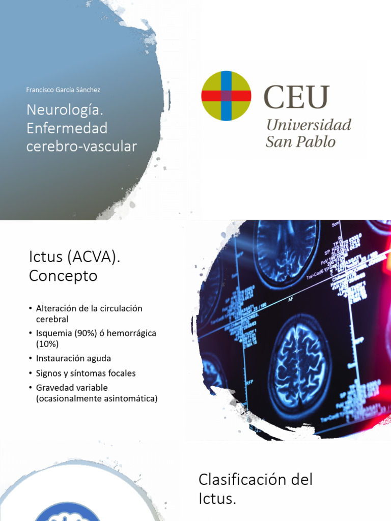 Ictus: Tipos, Diagnóstico y Tratamiento | PDF | Carrera | Isquemia
