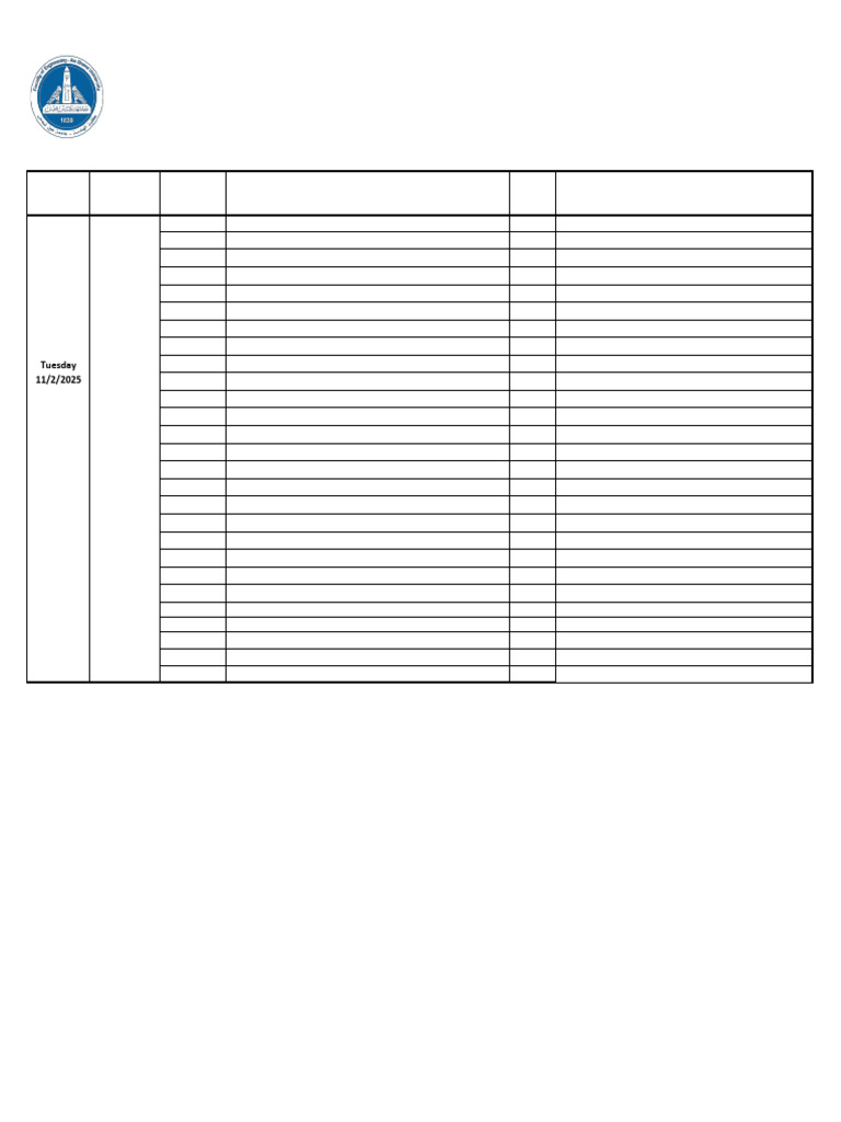 International Programs Final Resit-Exam Timetables (Bylaws 2018, 2023 ...