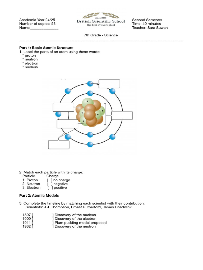 Science Pdf Atoms Atomic Nucleus