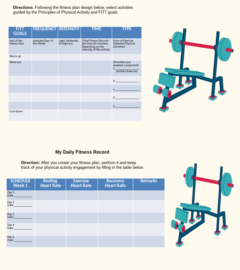Fitness Plan Format | PDF