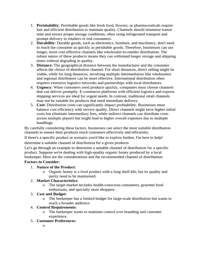 Channels of Distribution | PDF | Shelf Life | Retail