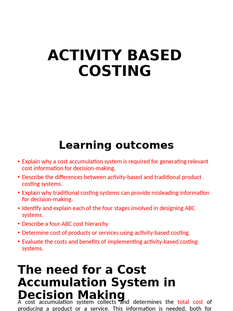 Activity-Based Costing Explained | PDF | Business Economics | Business