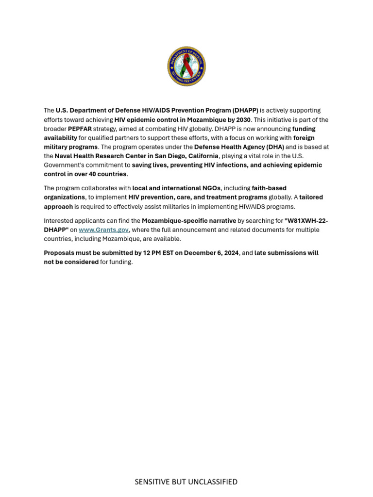 DHAPP Grant Announcement | PDF