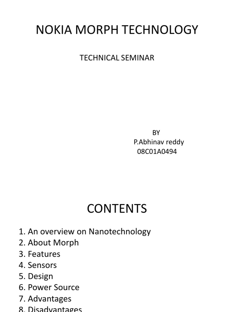 Nokia Morph Technology | PDF | Technology & Engineering