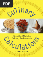 Restaurant Math Calculations Key | PDF | Foods | Food And Drink