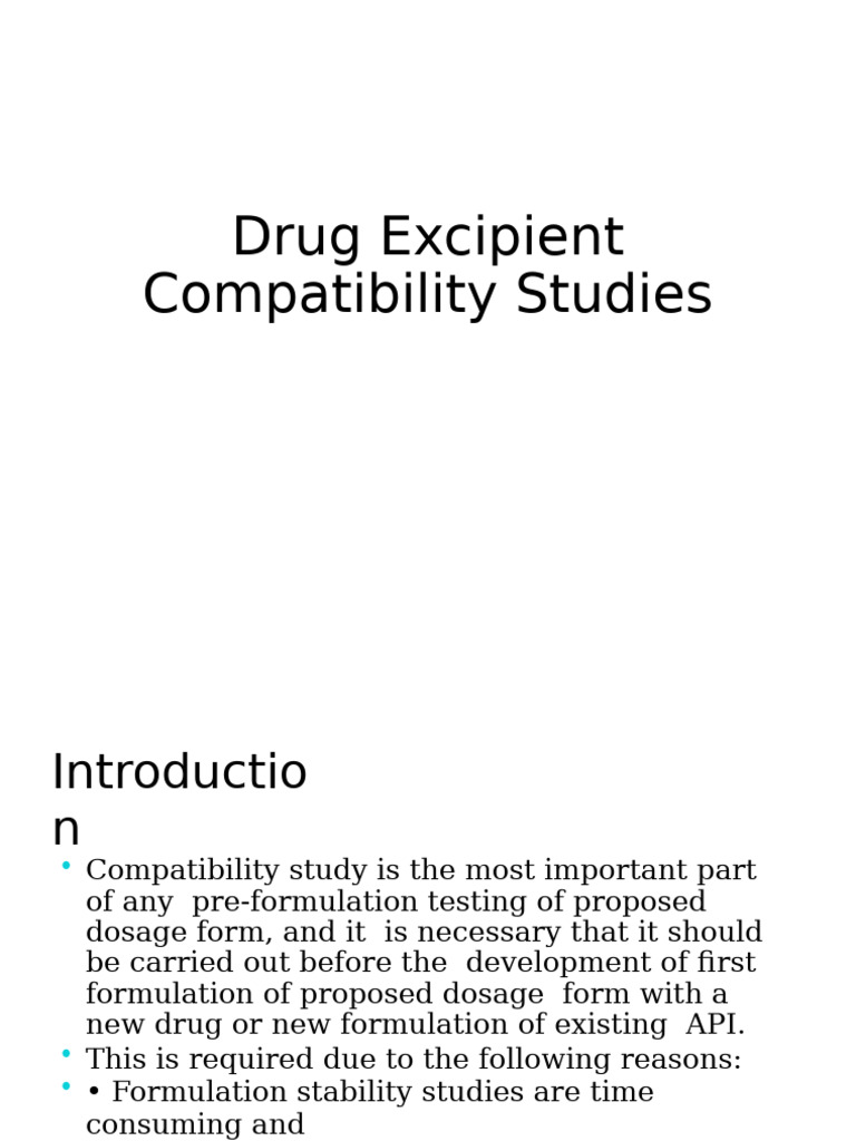 Drug-Excipient Compatibility Analysis | PDF | Differential Scanning ...