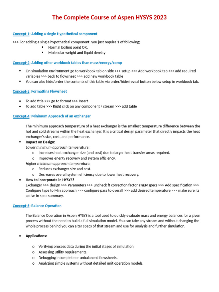 2 - Udemy - The Complete Cource of Aspen HYSYS 2023 | PDF | Simulation | Mathematical Optimization