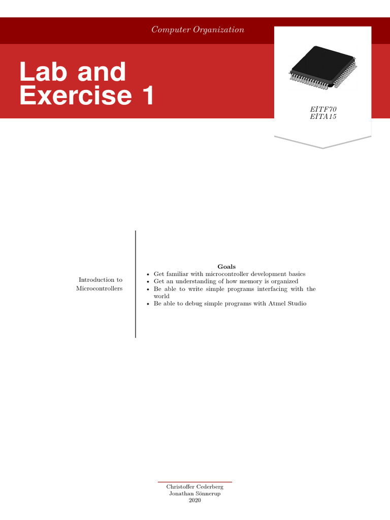 Datorlab 1 | PDF | Central Processing Unit | Microcontroller