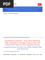 Quantitative Aptitude MCQ Questions and Answers | PDF