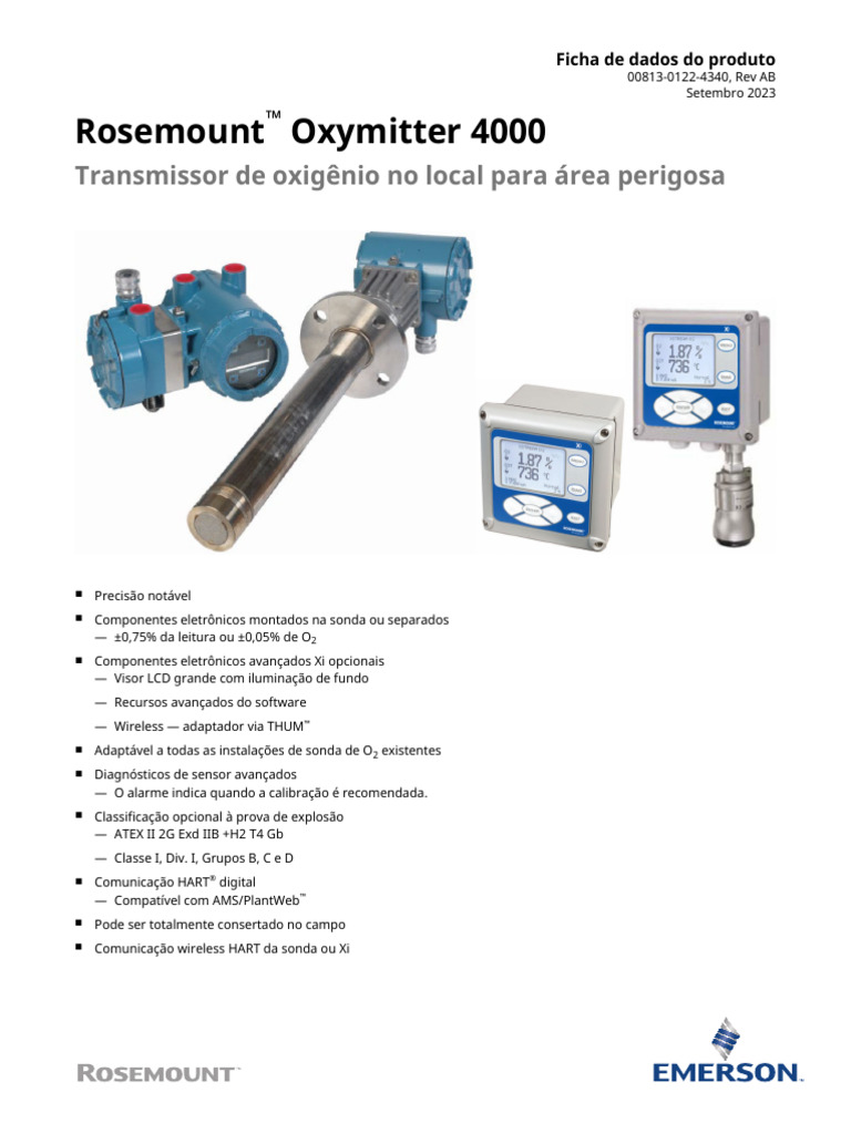 ficha-de-dados-do-produto-rosemount-oxymitter-4000-pt-10137642 | PDF ...
