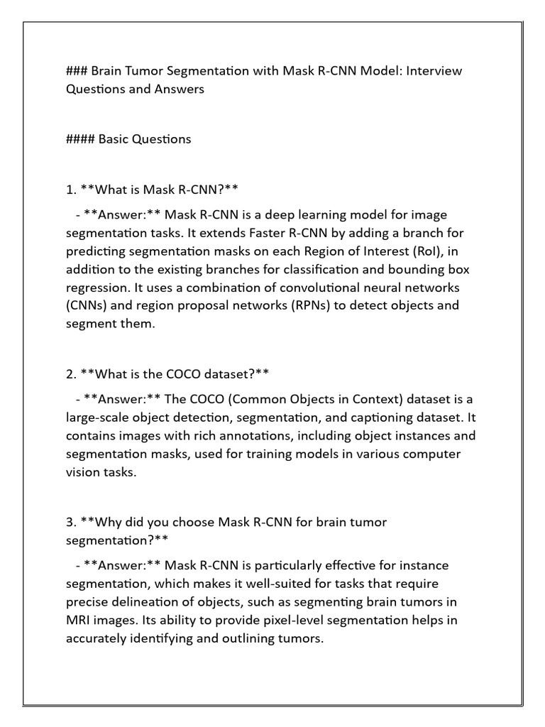 Brain Tumor Segmentation With Mask R | PDF | Image Segmentation | Deep ...