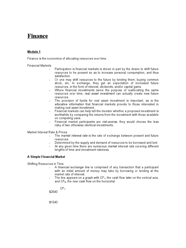 Financial Management Full Notes at Mba Finance | PDF | Net Present ...