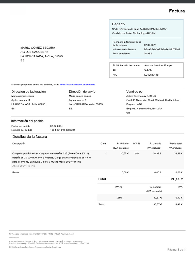 Invoice 250129 162907 | PDF | Samsung | Samsung Electronics