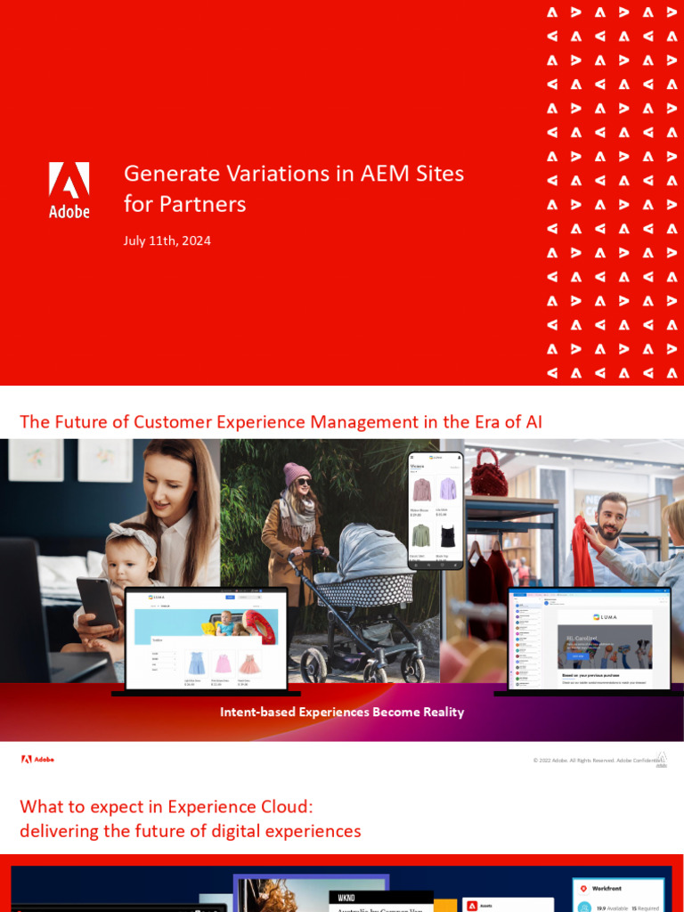 Webinar GenAI in AEM Generate Variations | PDF | Artificial Intelligence | Intelligence (AI ...