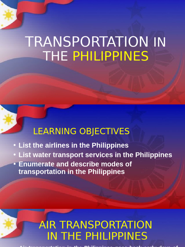 Transportation Overview in the Philippines | PDF | Rapid Transit ...