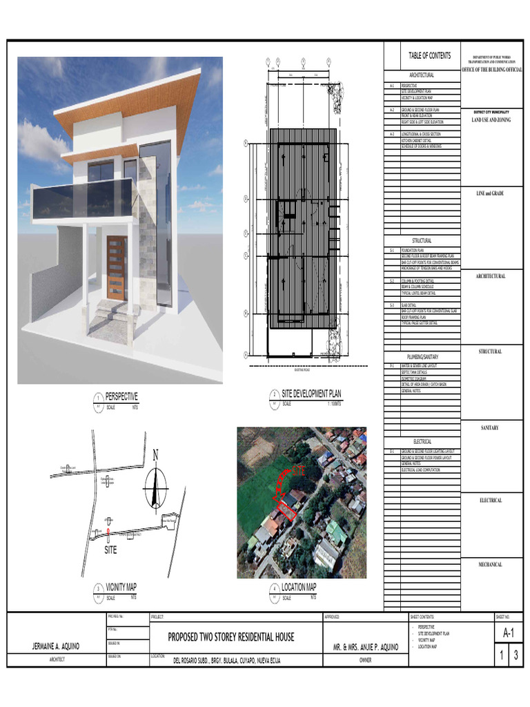 ARCHITECTURAL PLAN-A1 | PDF | Real Estate | Building Technology