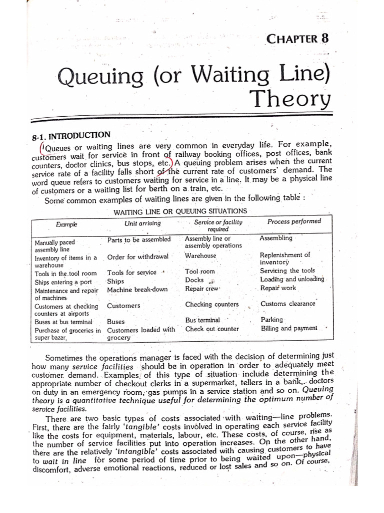 Queuing Theory | PDF