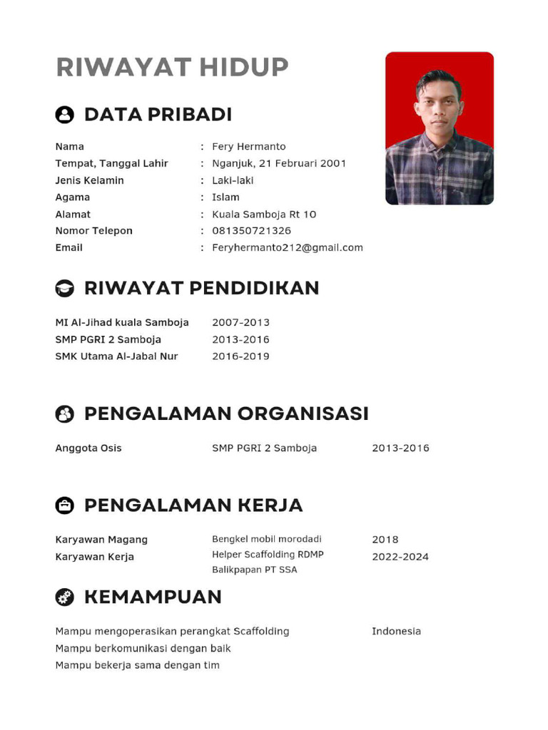 Cv. Fery Hermanto | PDF
