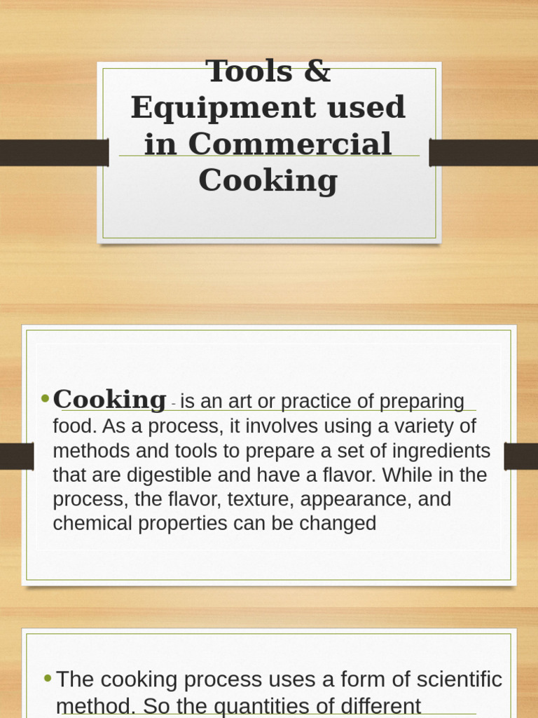 Essential Kitchen Tools & Equipment | PDF | Cookware And Bakeware ...