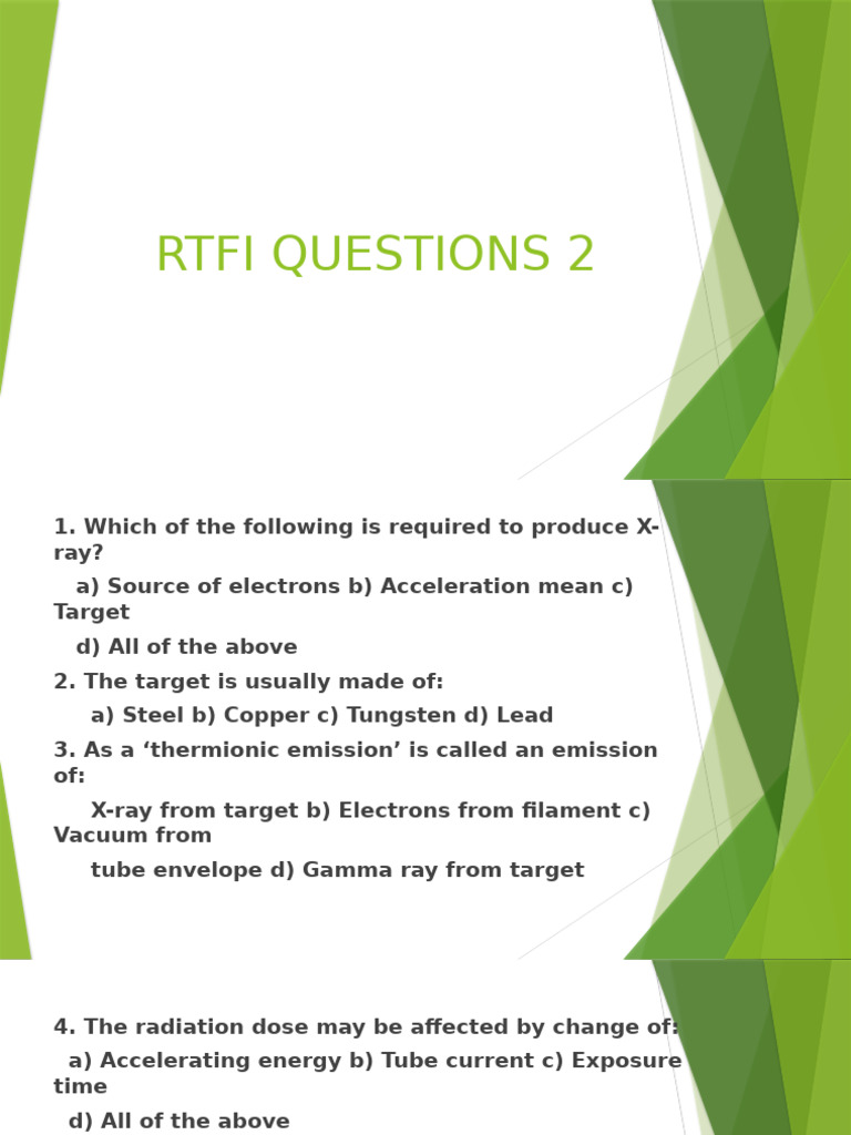 Rtfi Questions 2 | PDF