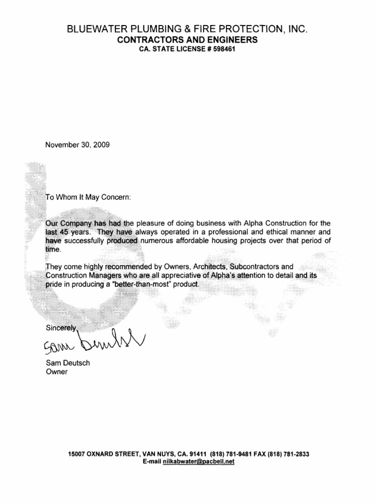 Bluewater Plumbing Fire Protection Inc. | PDF