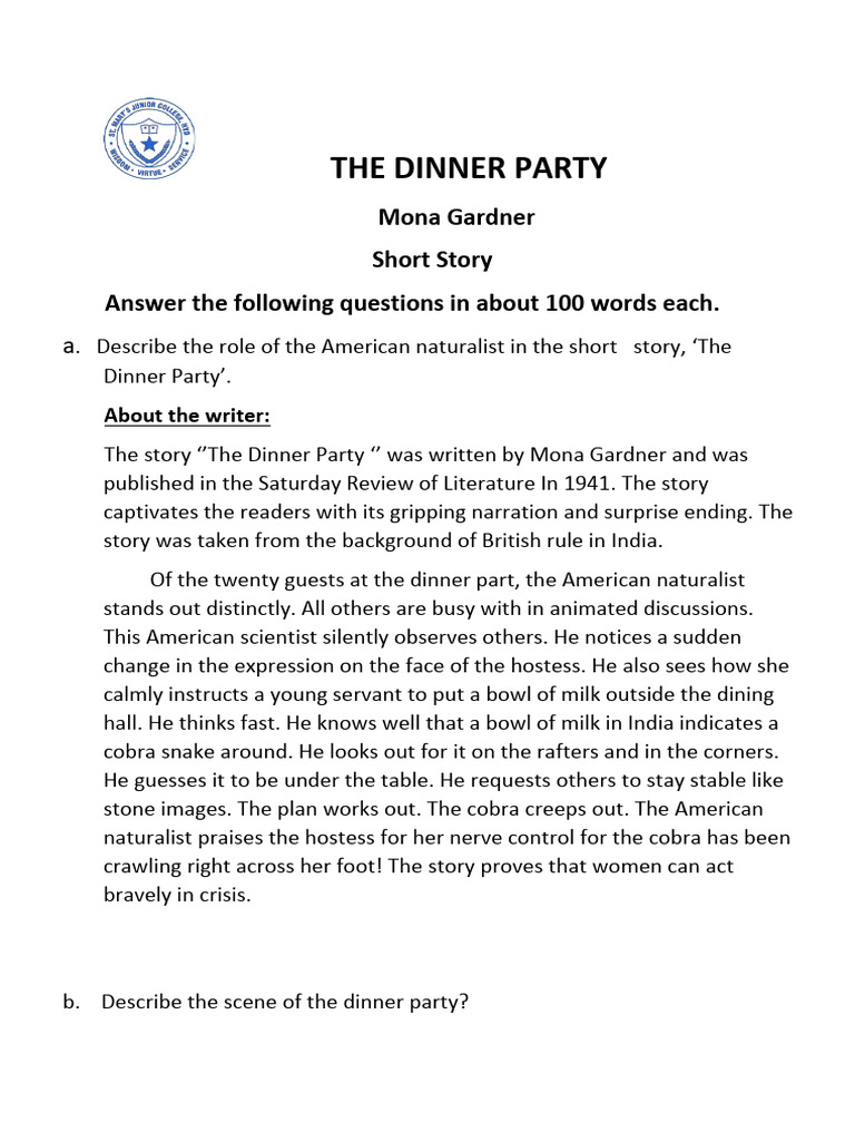 The Dinner Party | PDF