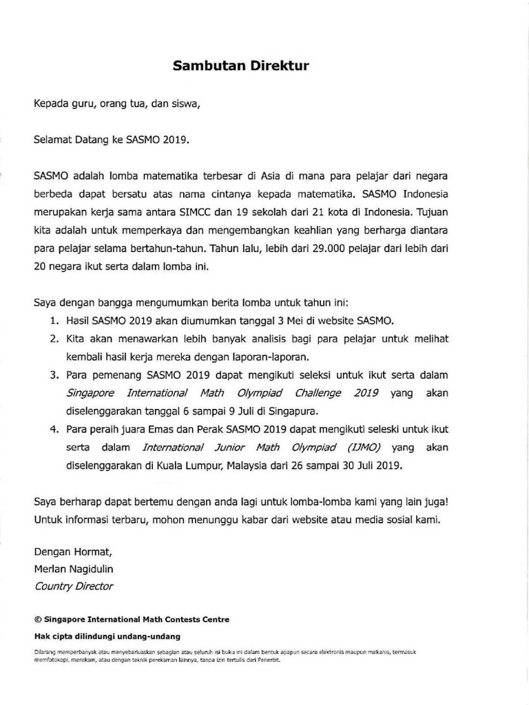 Grade 2 Sasmo 2018 | PDF