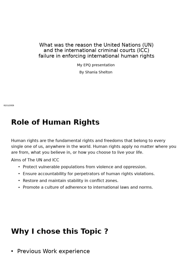 EPQ Presentation | PDF