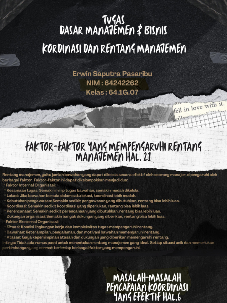 Tugas Manajemen Pertemuan 6 Erwin Saputra Pasaribu | PDF