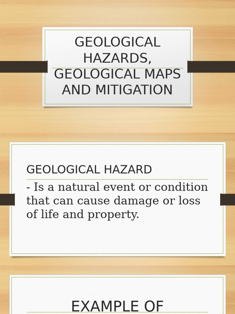 Geological Hazards, Geological Maps and Mitigation | PDF | Landslide ...