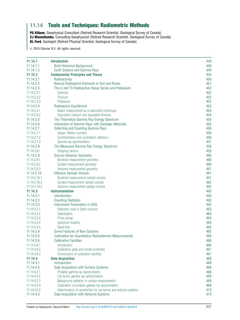 Borehole logging RM method | PDF | Radioactive Decay | Gamma Ray