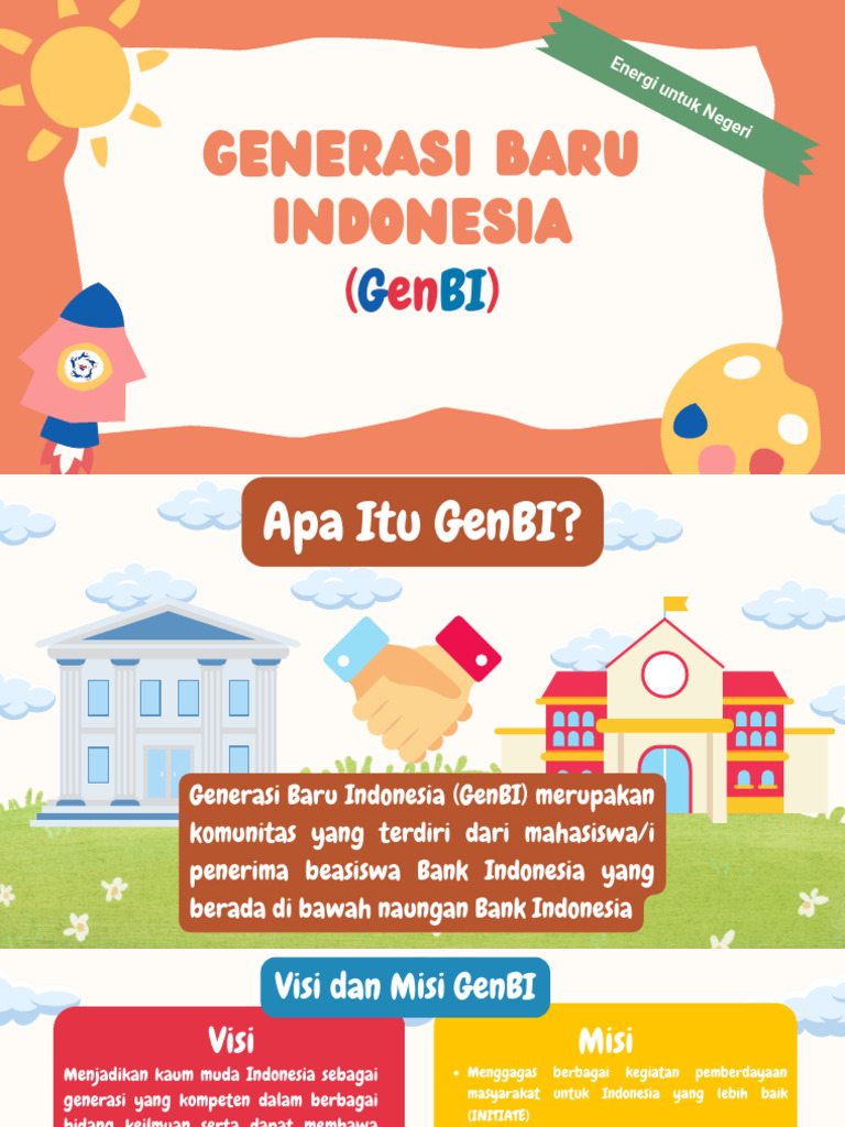 Sejarah dan Visi Komunitas GenBI | PDF