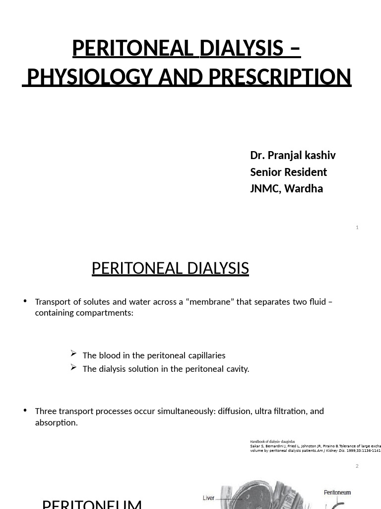 Peritoneal Dialysis | PDF | Hemodialysis | Peritoneum
