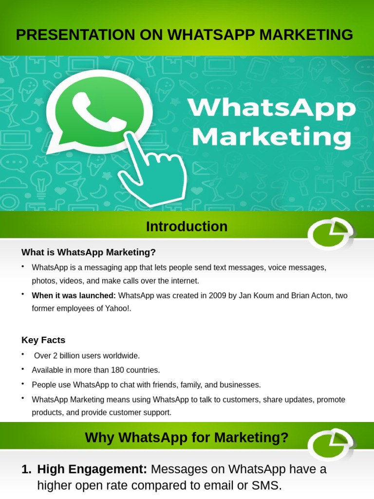 WhatsApp Marketing Strategies Overview | PDF | Information Technology ...