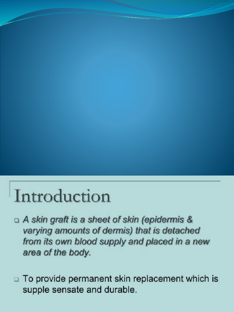 SKIN Grafts & Substitutes | PDF