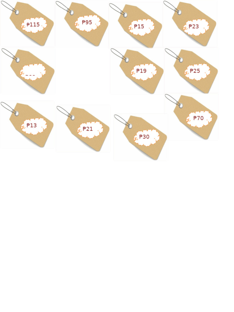 Price Tags | PDF