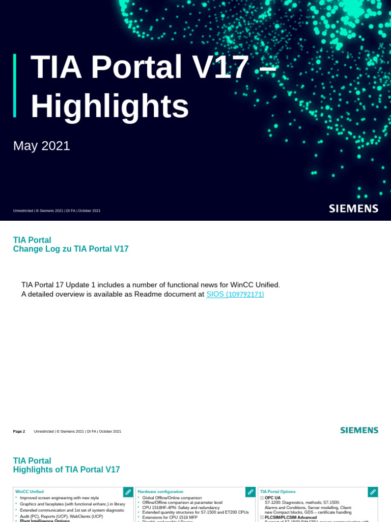 TIA Portal V17 | PDF | Programmable Logic Controller | Computer Engineering