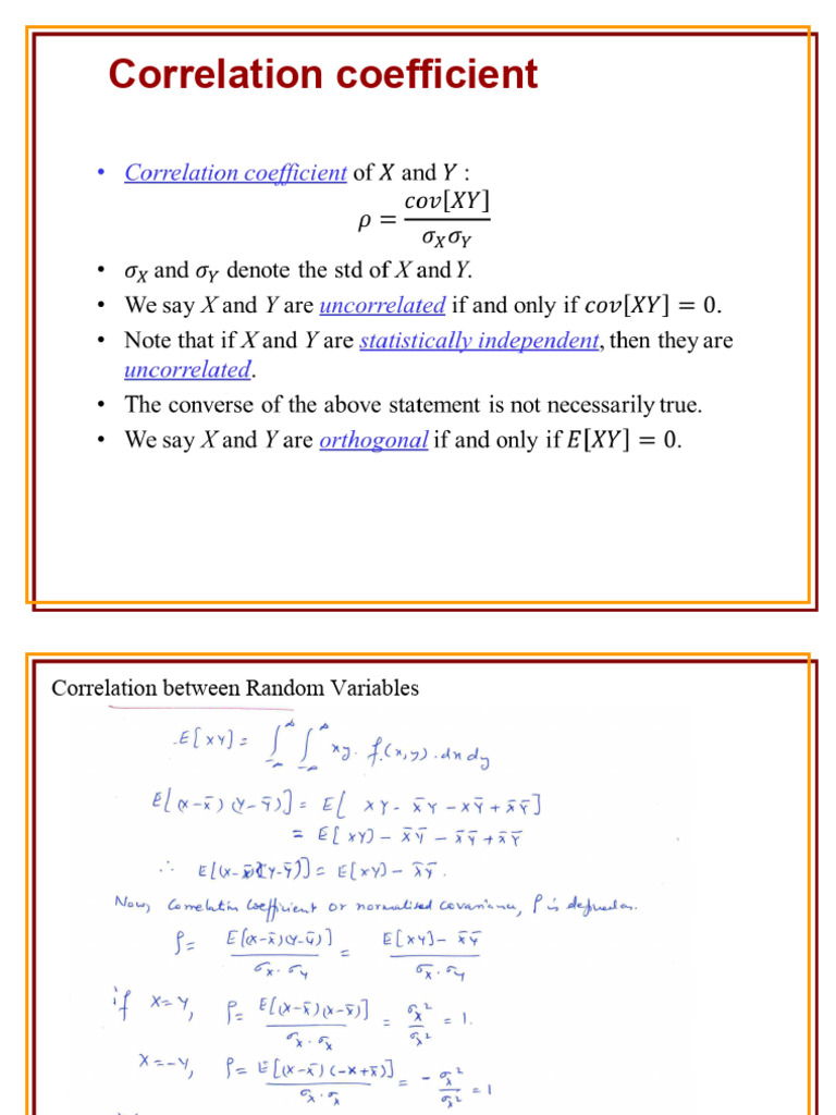 Variance with Correlation Coefficient | PDF