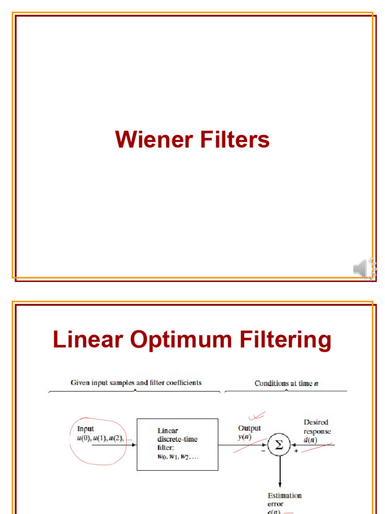 wiener filter | PDF