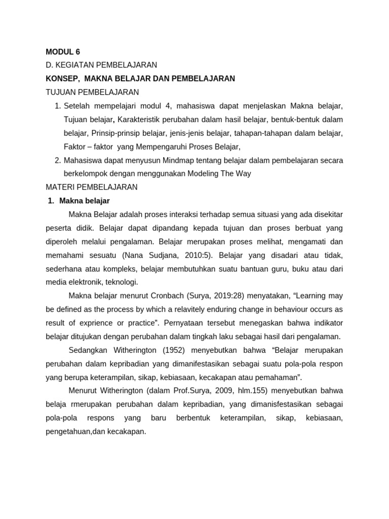 MODUL9 Konsep dan MAkna Belajar | PDF